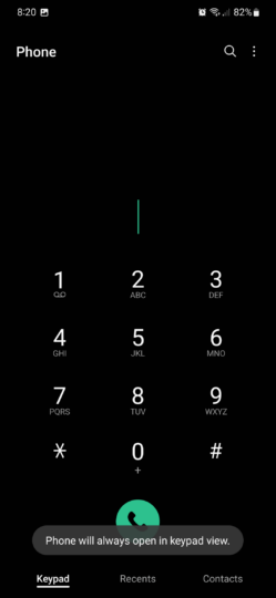 One UI tip: Force the Samsung Phone app to always open to keypad ...
