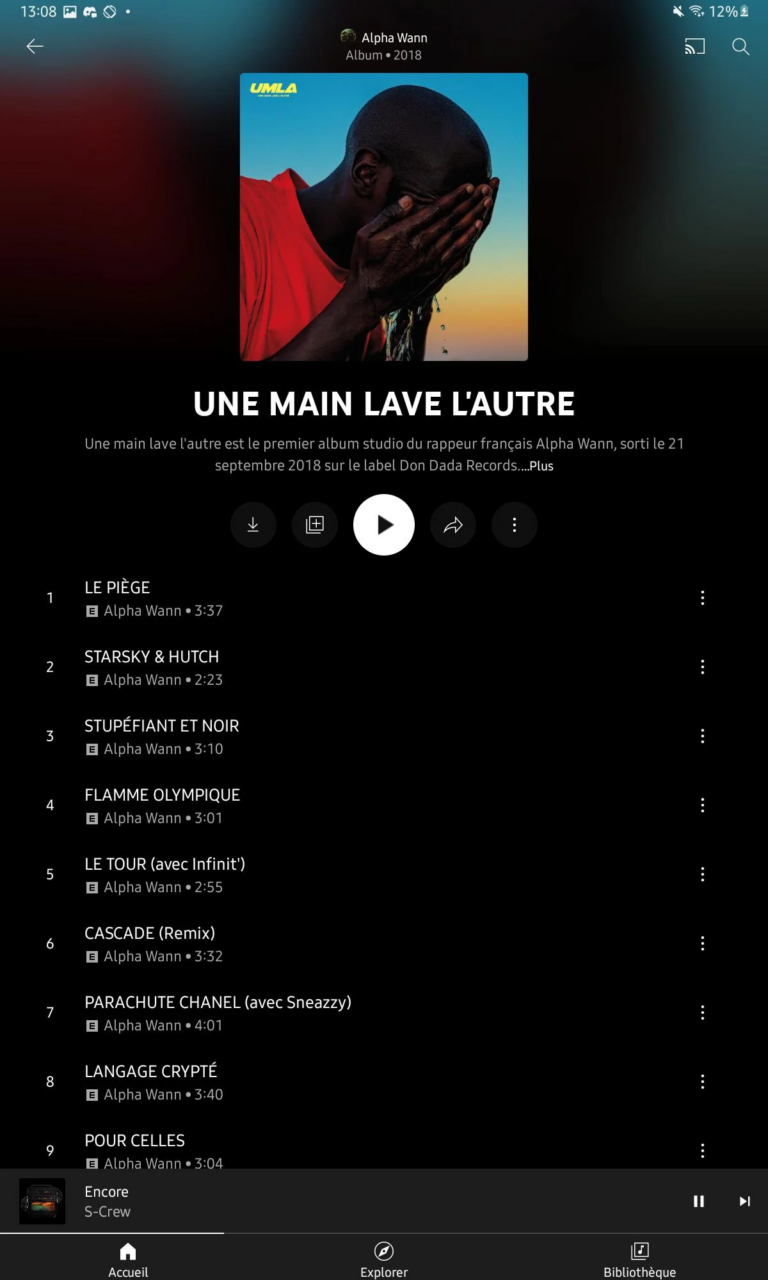 YouTube Music optimizes its album UI for Android tablets - SamMobile
