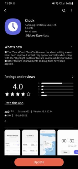 Samsung Clock app updated with improved design and bug fixes - SamMobile
