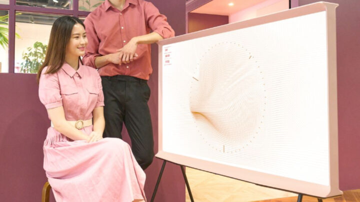 Samsung's The Serif TV looks even more beautiful in its Blossom Pink ...