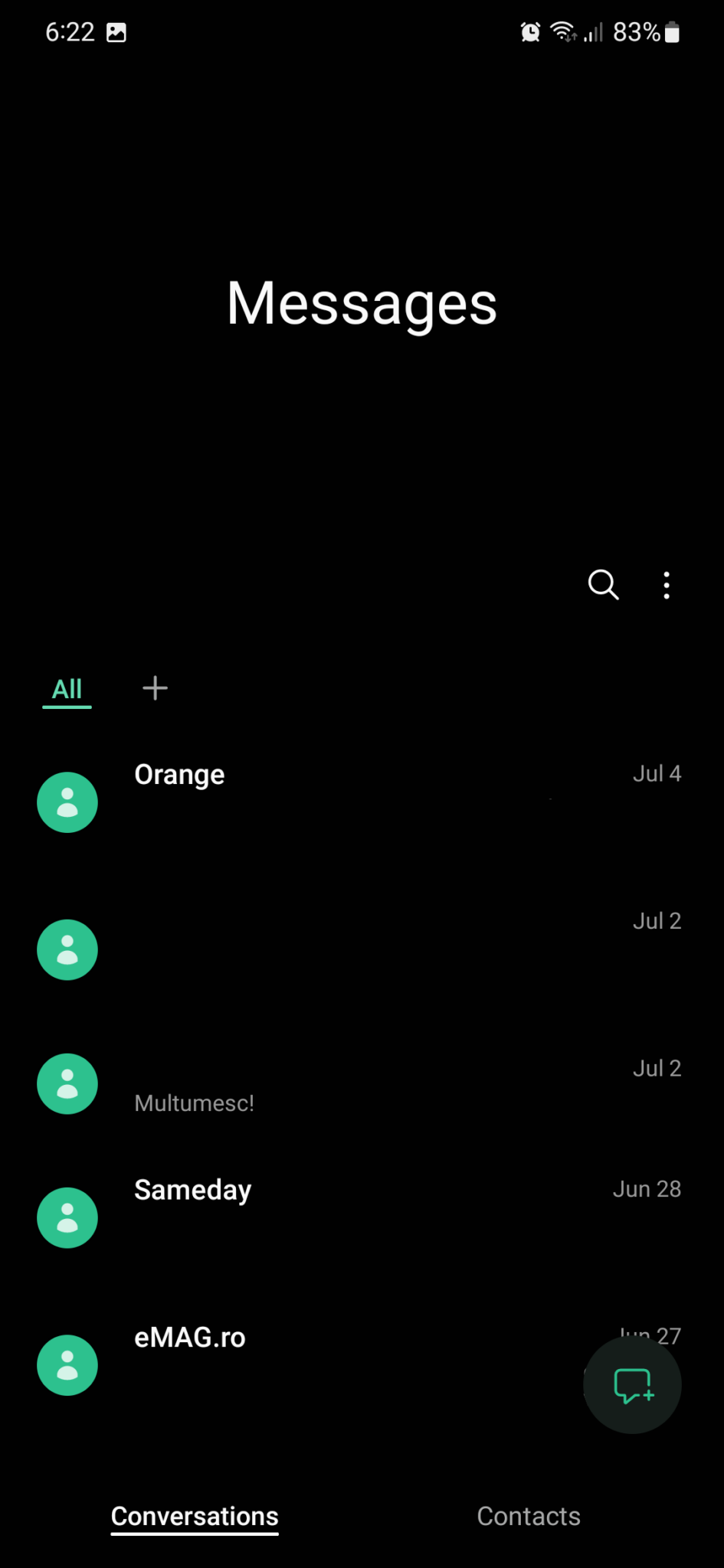 Samsung One UI tip: Create conversation categories in Messages app ...