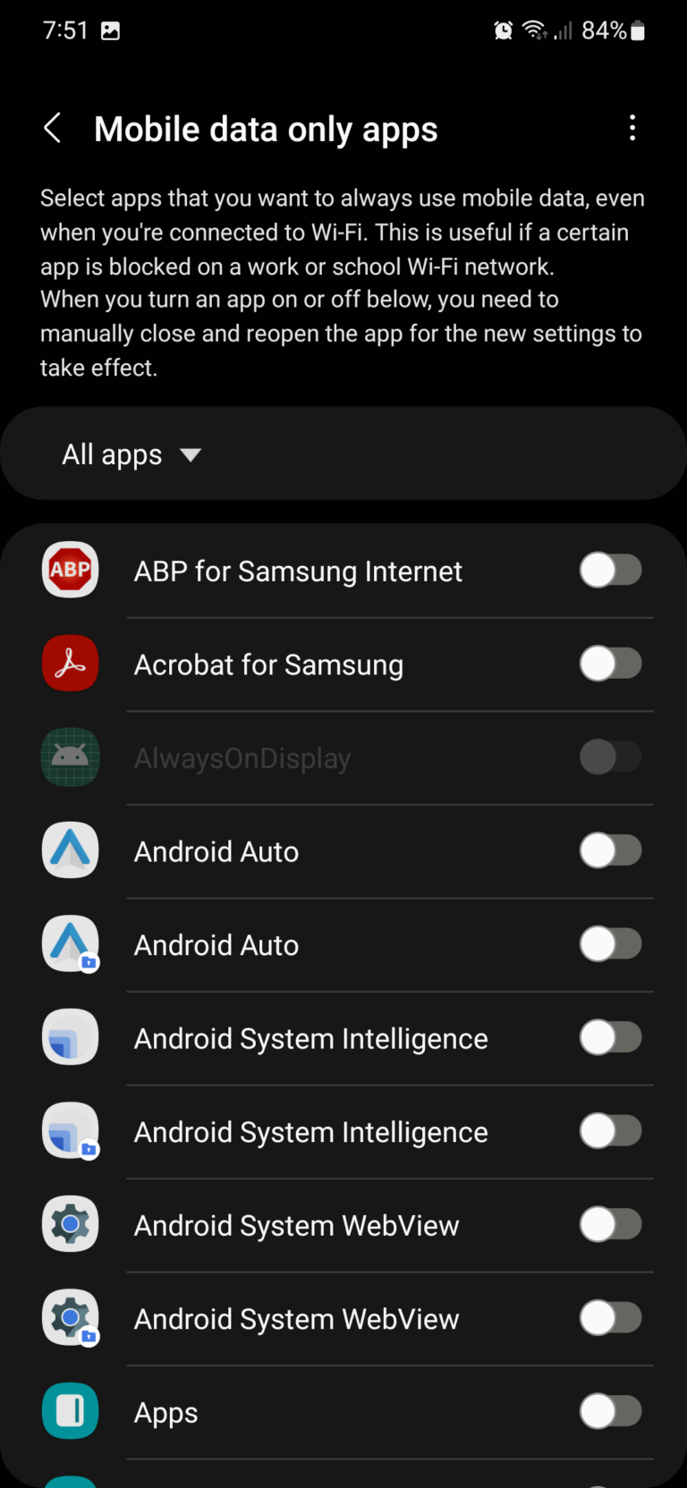Samsung One UI tip: Force individual apps to always use mobile data ...