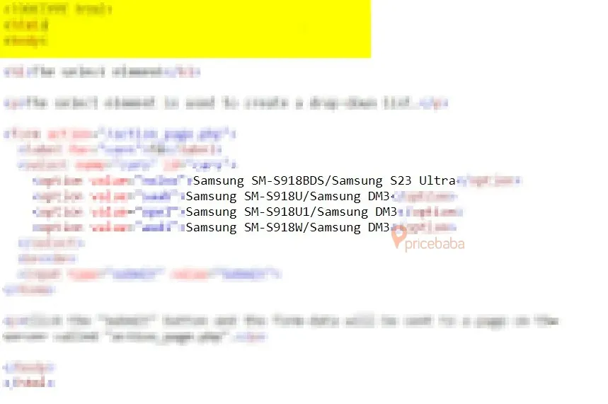 Samsung Galaxy S23 Ultra model numbers and codename leaked - SamMobile