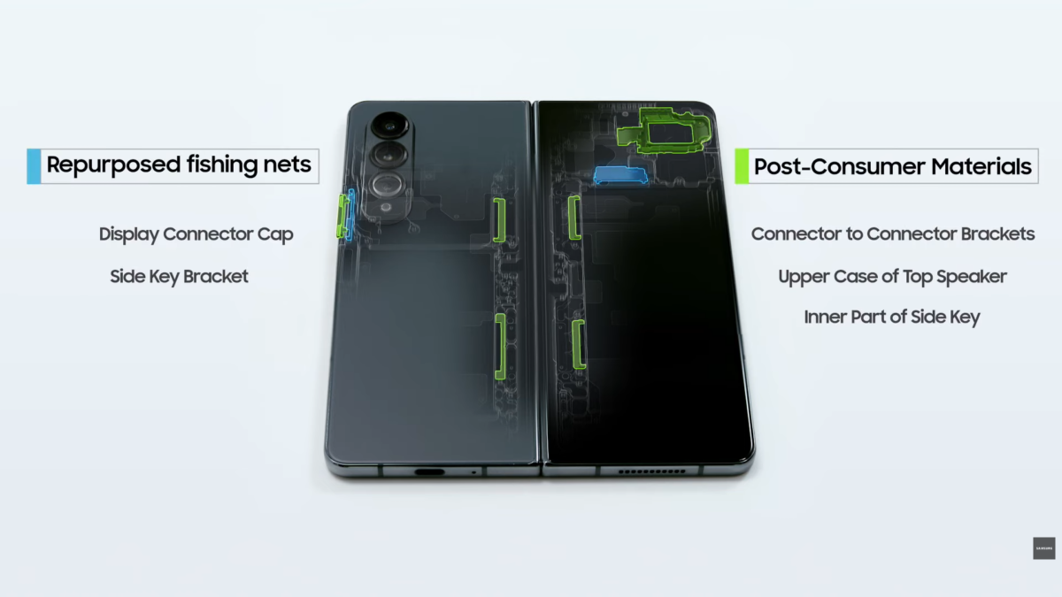 Here are the many recycled parts that exist inside your Galaxy devices ...