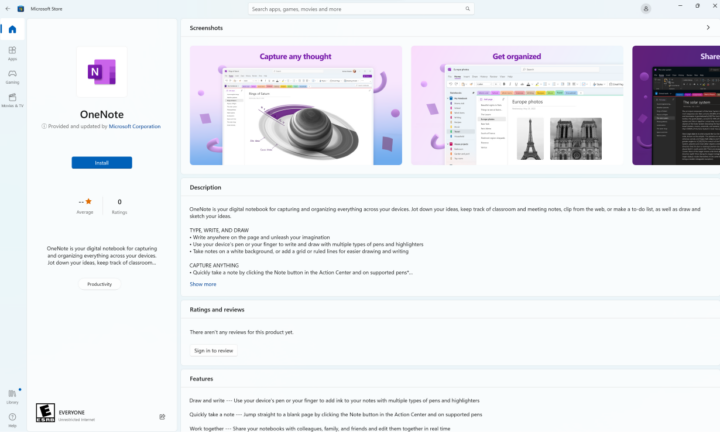 You can now download unified Microsoft OneNote app from Windows Store ...