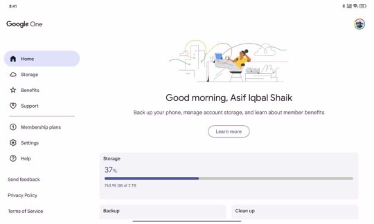 Google One app finally gets a tablet-optimized UI design - SamMobile