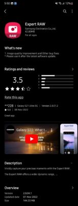 Samsung Expert RAW gets another update following recent big feature additions - SamMobile