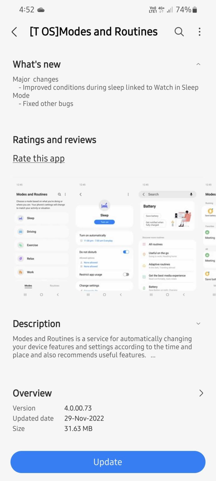Samsung's Modes and Routines app gets updated with better sleep mode ...