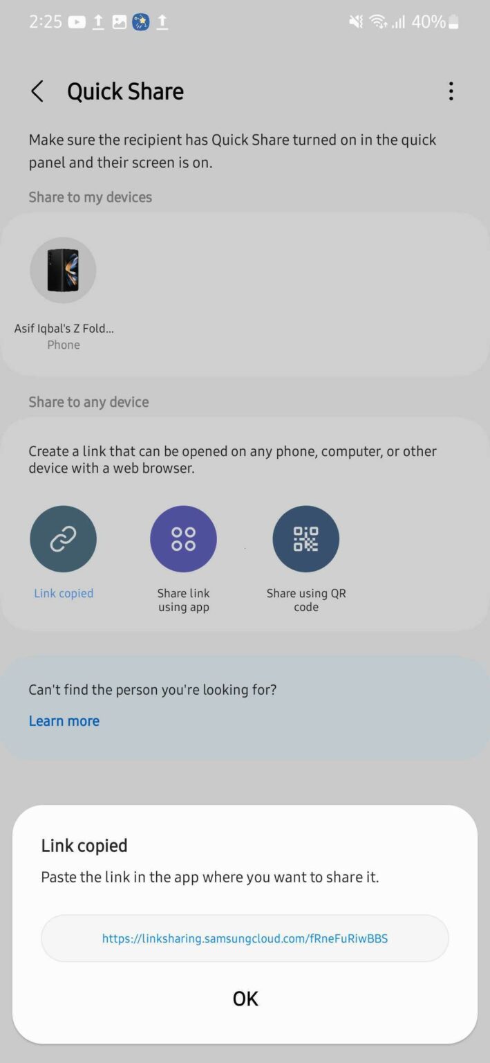 Samsung Quick Share gets a minor facelift with a new update - SamMobile