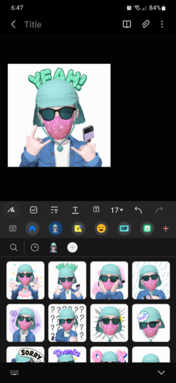Using Samsung's AR Emoji to create stickers, call and lock screen ...