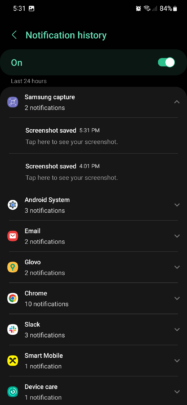One UI feature focus: Track notifications using Notification history ...