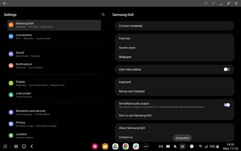 One UI 5.0 feature focus: New Samsung DeX taskbar Finder and settings ...