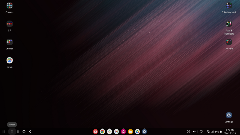 One UI 5.0 feature focus: New Samsung DeX taskbar Finder and settings ...