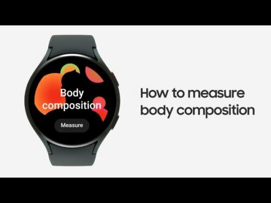 Samsung Galaxy Watch 4/5's body composition measurements are fairly ...