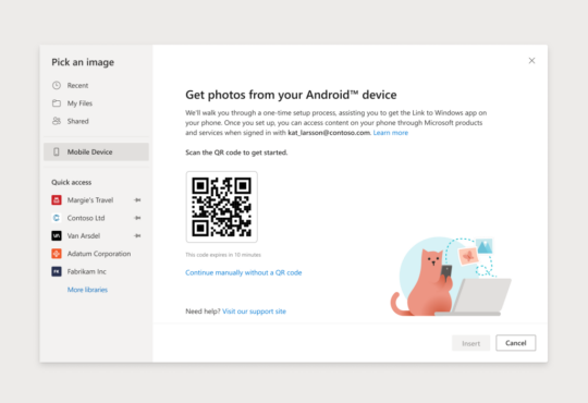 Now add images directly from your Samsung phone on MS Word or ...