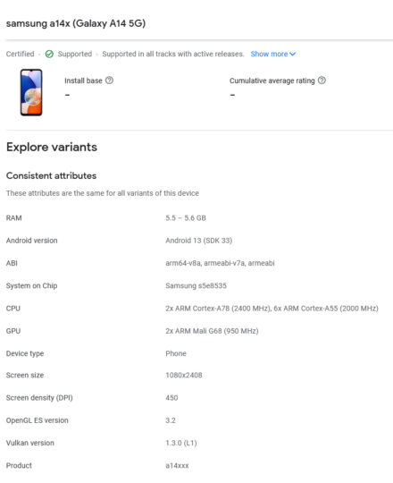 Galaxy A14 5G's Exynos 1330 processor is a good improvement over Exynos ...