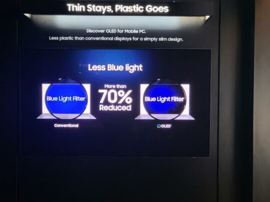 Samsung's new laptop OLED boasts a 70% reduction in harmful blue light ...