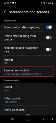 One UI 5.1 lets you choose where your screenshots are saved! - SamMobile