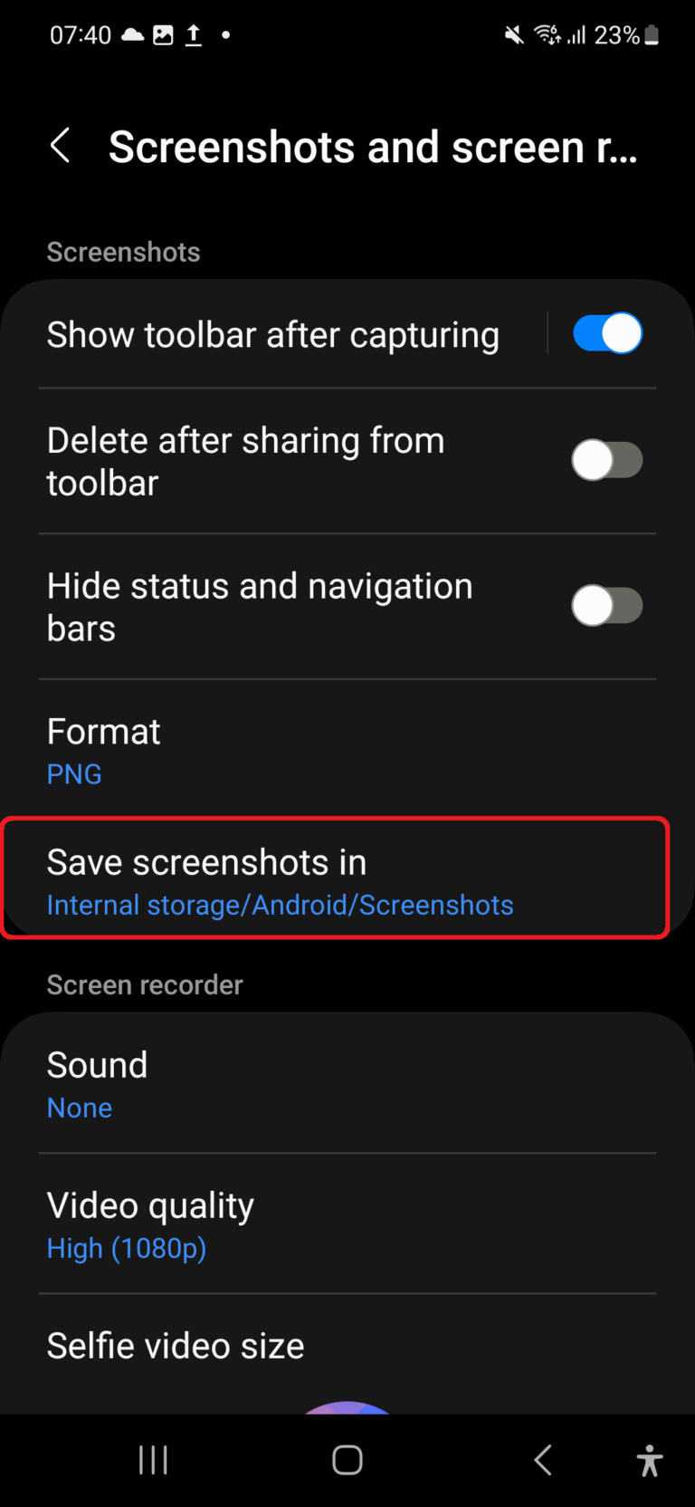 One UI 5.1 lets you choose where your screenshots are saved! - SamMobile