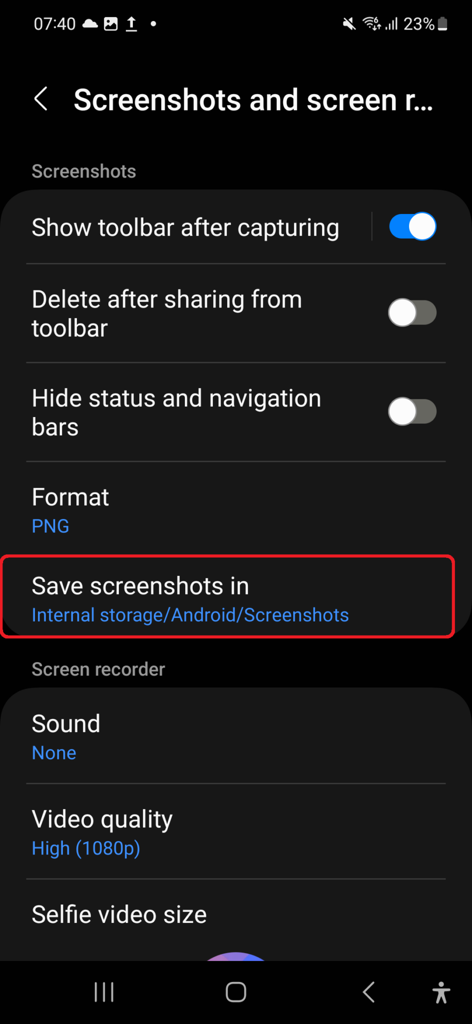 One UI 5.1 lets you choose where your screenshots are saved! - SamMobile