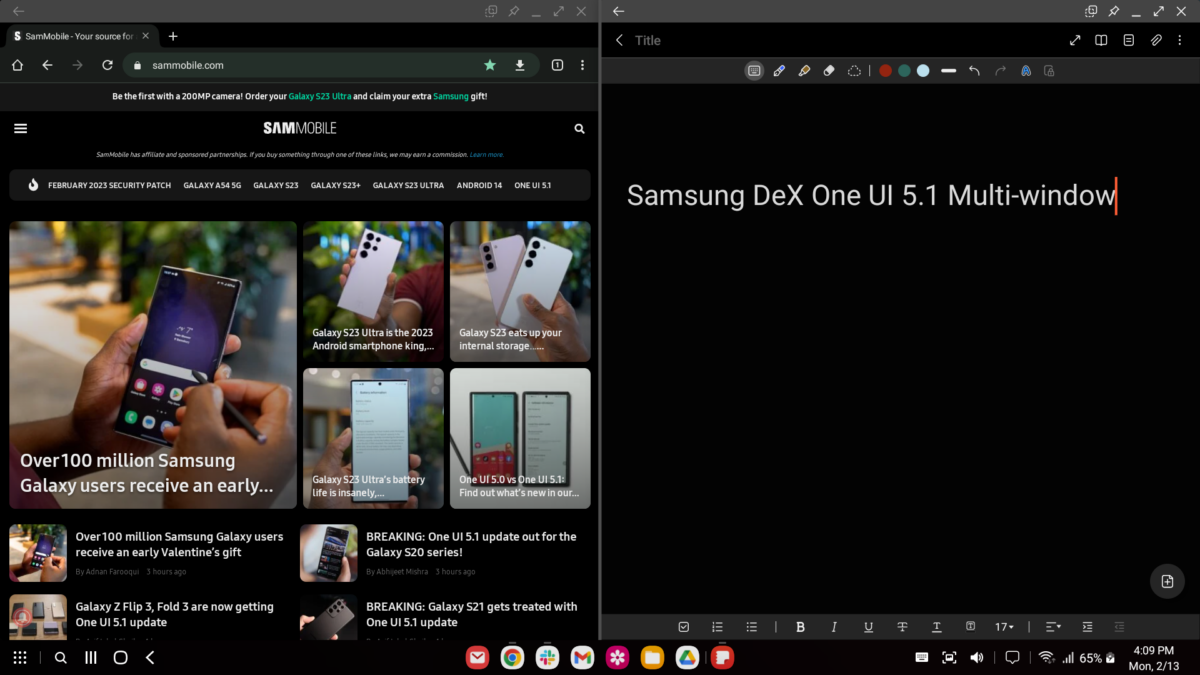 One UI 5.1 Samsung DeX first impressions: Solid but imperfect - SamMobile