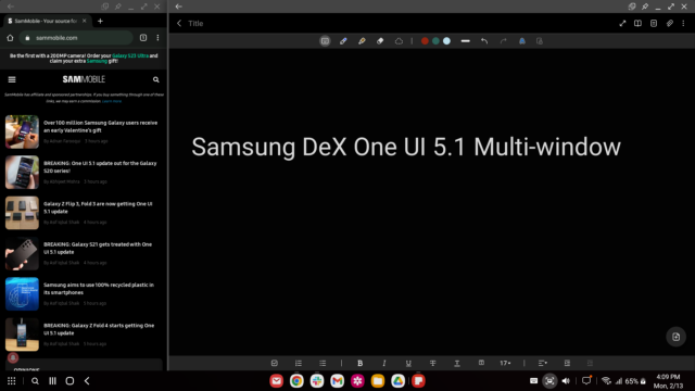 One UI 5.1 Samsung DeX first impressions: Solid but imperfect - SamMobile
