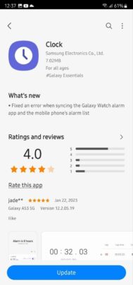 Samsung Clock update fixes Galaxy Watch alarm syncing problem - SamMobile