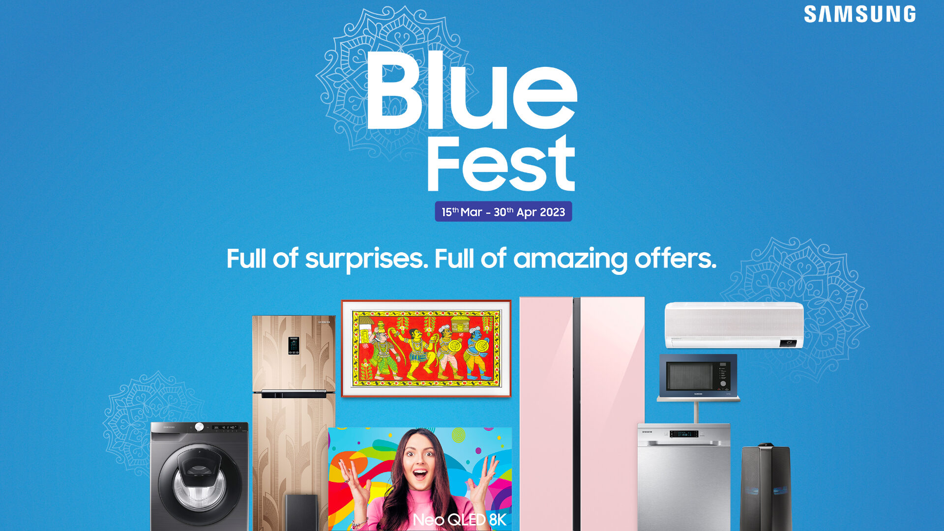 Get great discounts on appliances, TVs, and more in India during Samsung Blue Fest 2023 - SamMobile