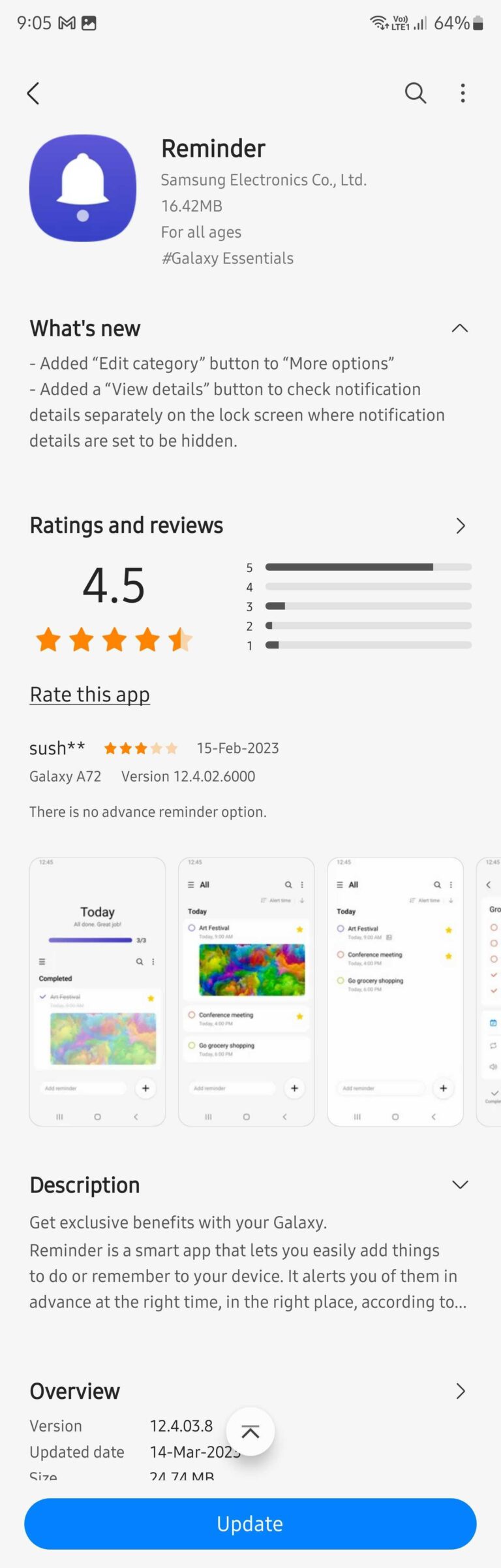 Samsung updates Calendar, Reminders apps with new features - SamMobile