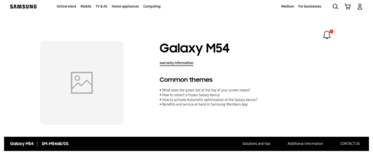 Samsung Galaxy M54 might soon follow the A54 to market - SamMobile