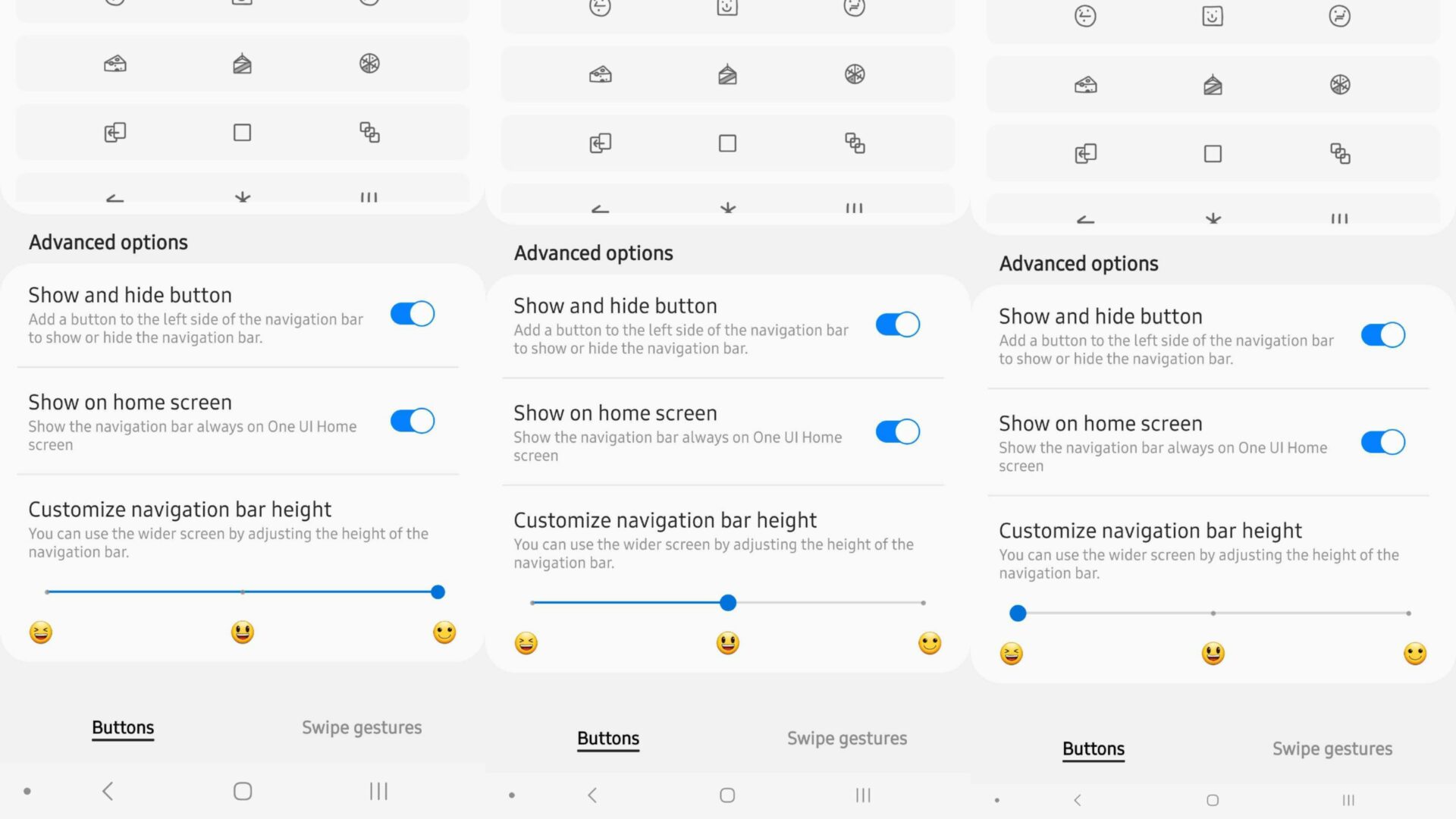 Samsung NavStar update adds navigation bar size options - SamMobile