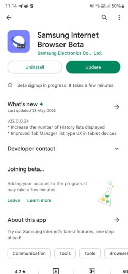 Samsung Internet Beta update improves history, tab manager UI for ...