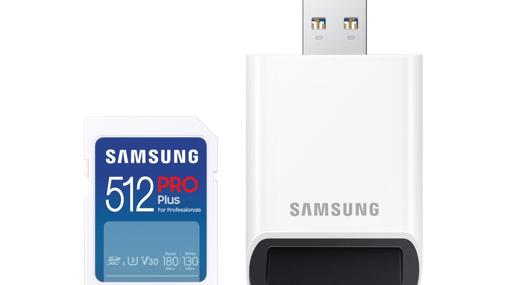 Samsung is now selling full-size Pro Plus SD cards with USB readers ...