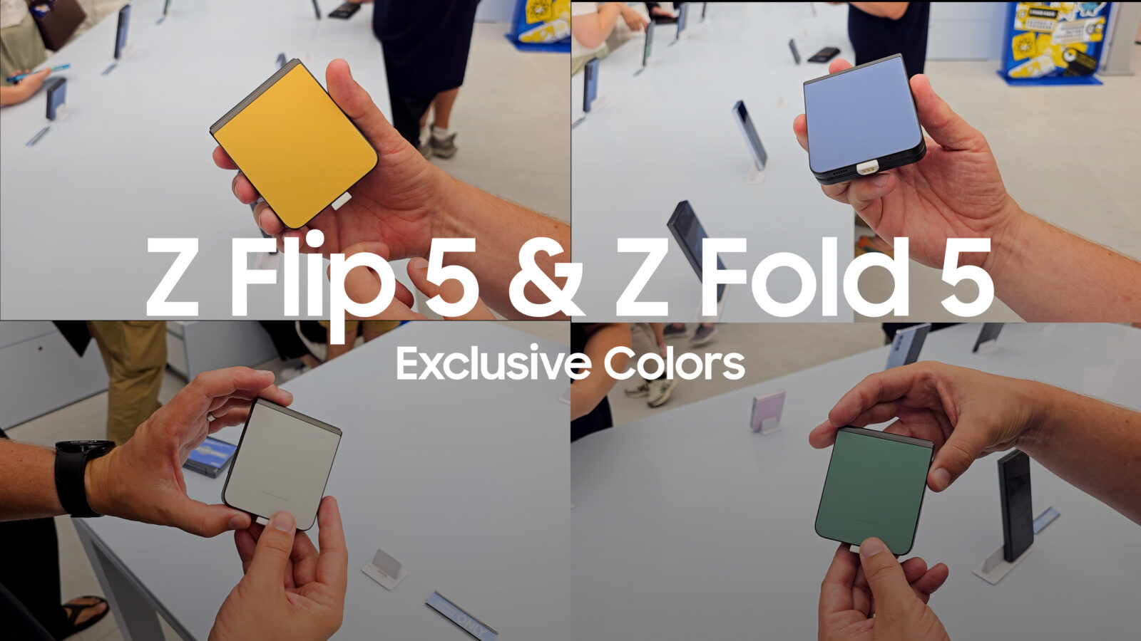 We go hands-on with Galaxy Z Flip 5 and Z Fold 5 exclusive colors ...