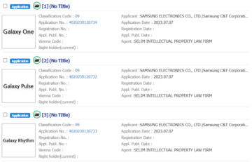 Samsung trademarks more names related to smart rings and wearables ...