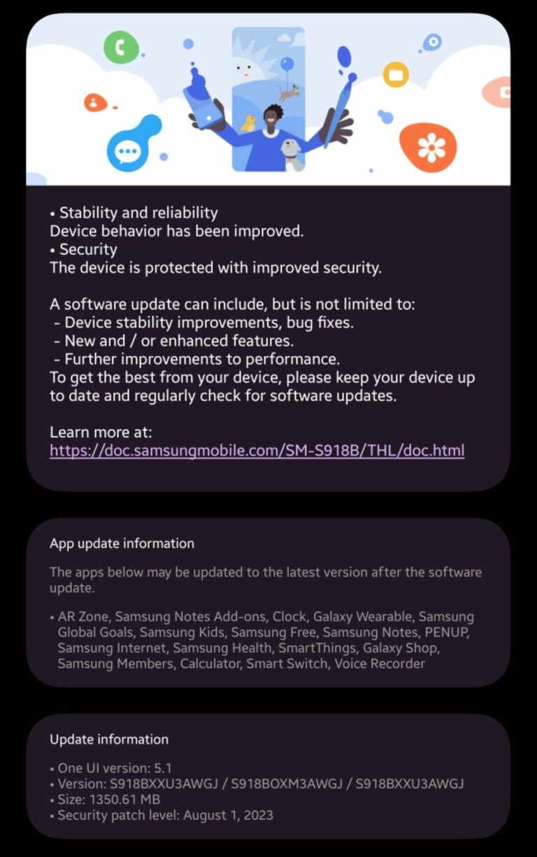 Big new Galaxy S23 update with August security patch rolling out ...