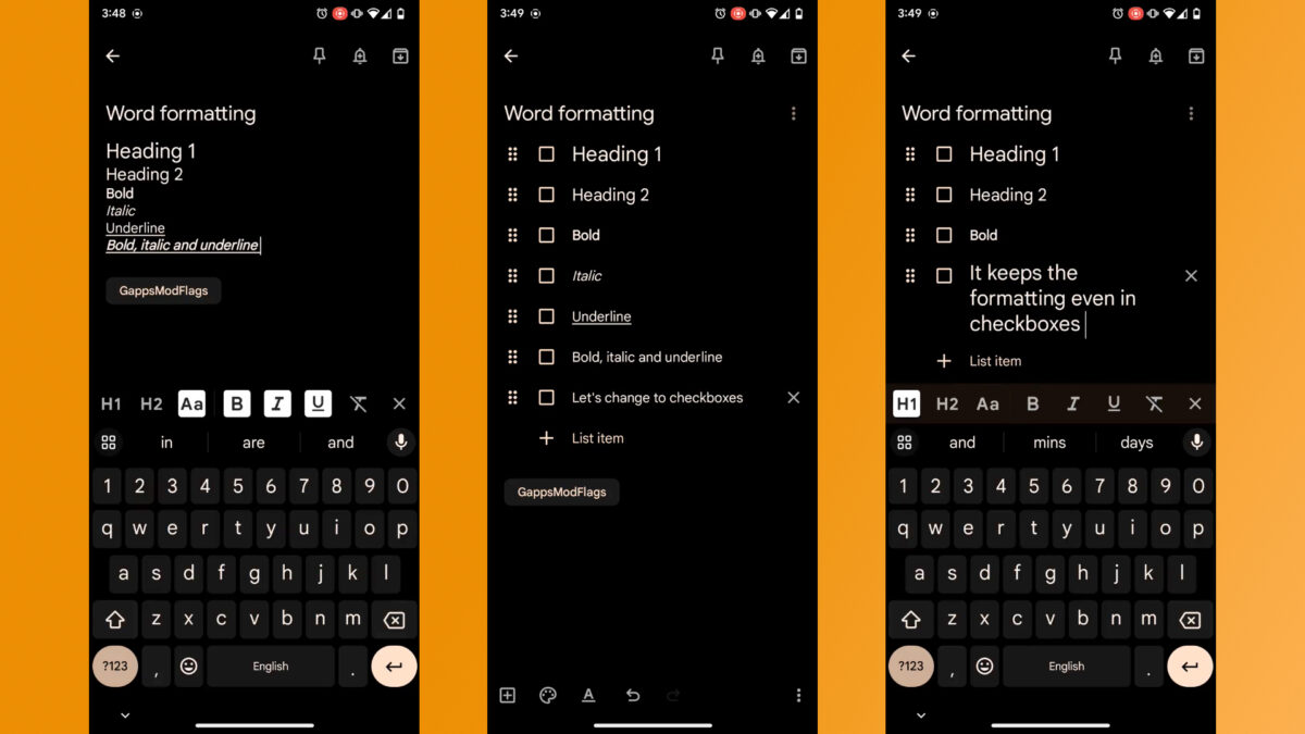 Google Keep to finally bring more text formatting options - SamMobile