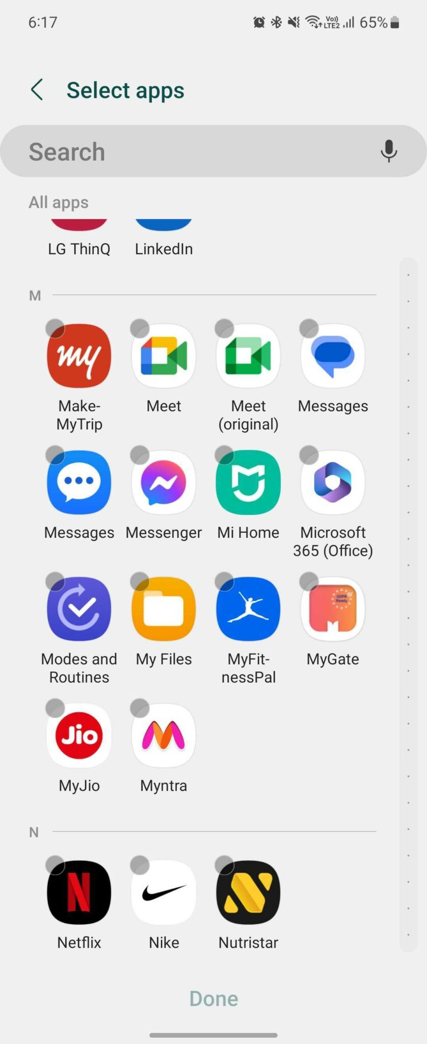 One UI 6 changes how it displays apps when adding them to folders ...