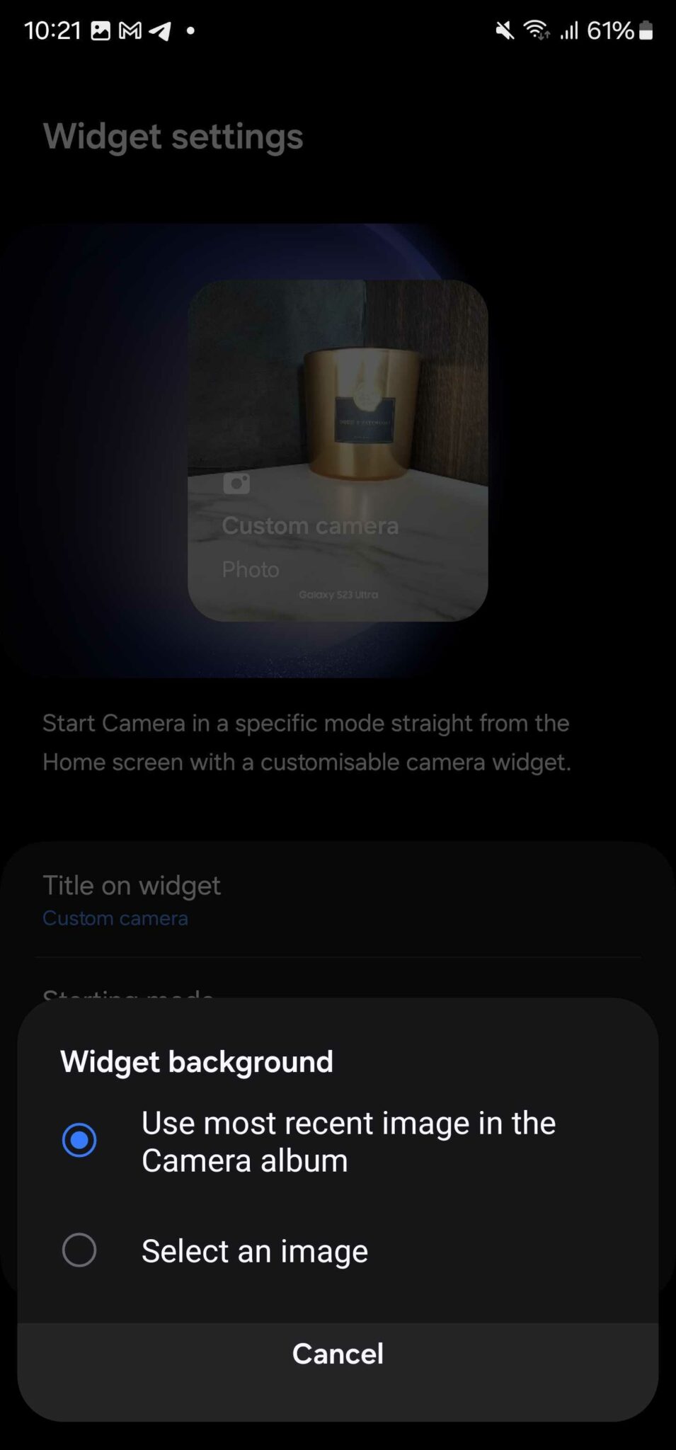 One UI 6.0 update brings Custom Camera widget to Samsung phones - SamMobile