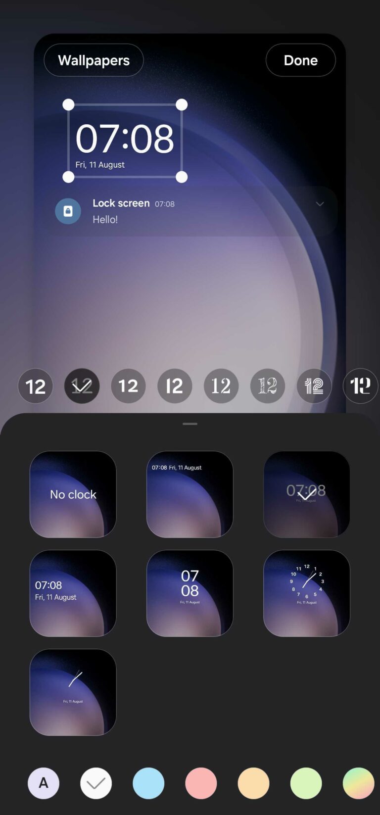 Samsung One UI 6.1 to have unlimited font options for lock screen clock ...