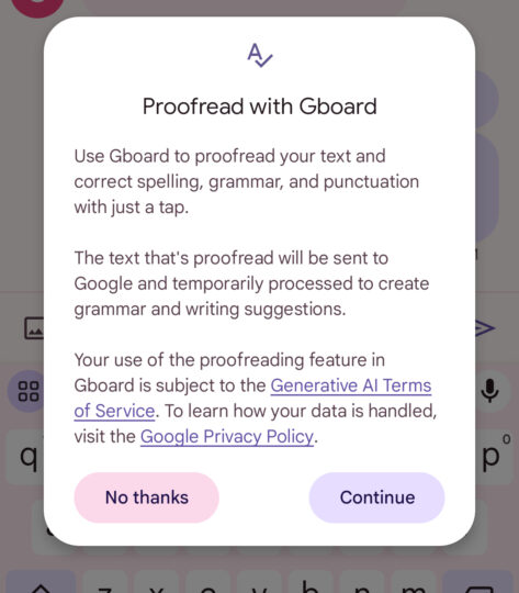 Gboard brings AI-powered Proofread feature to fix your grammar mistakes - SamMobile