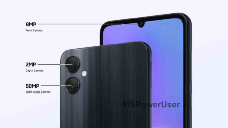 Samsung Galaxy A05 specs, design leak ahead of launch - SamMobile