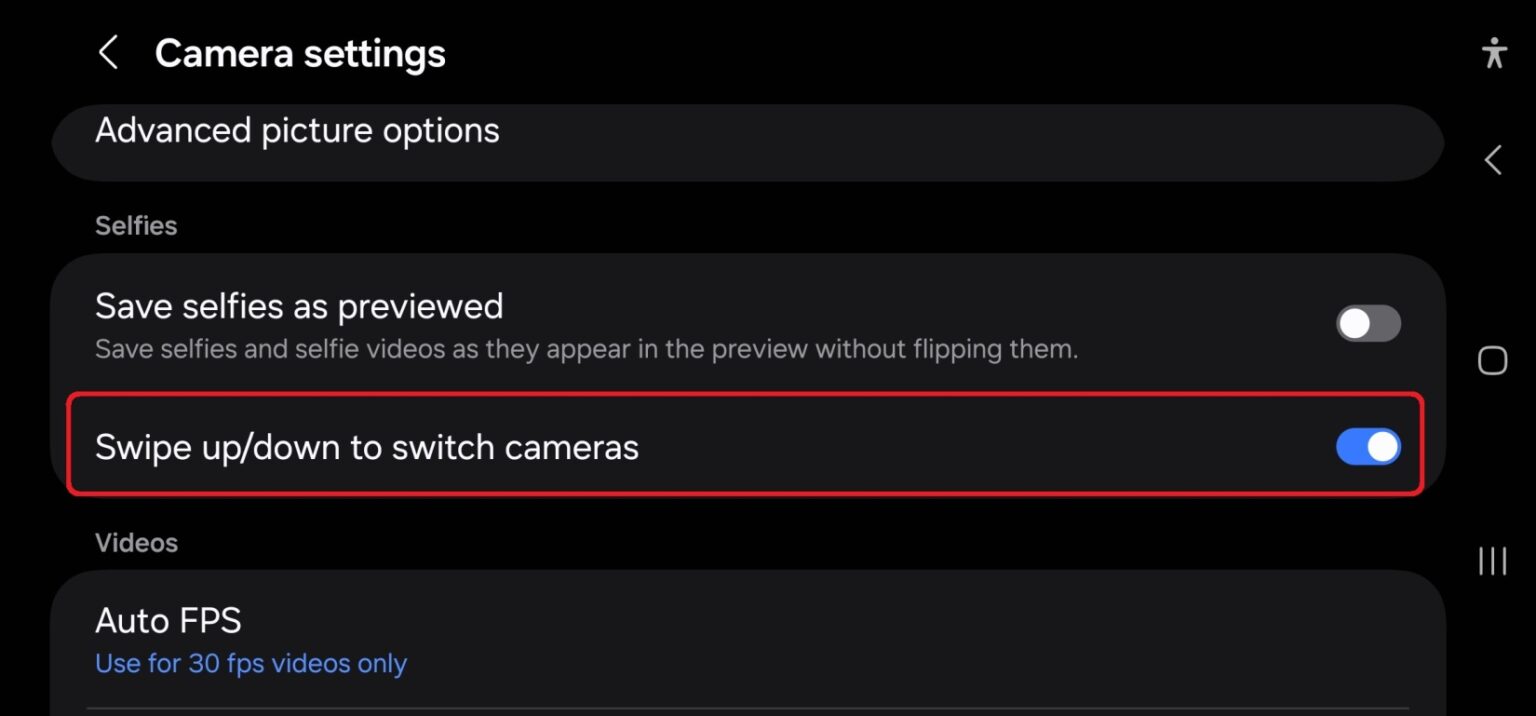 One UI 6 lets you disable swipe gesture to switch between cameras - SamMobile