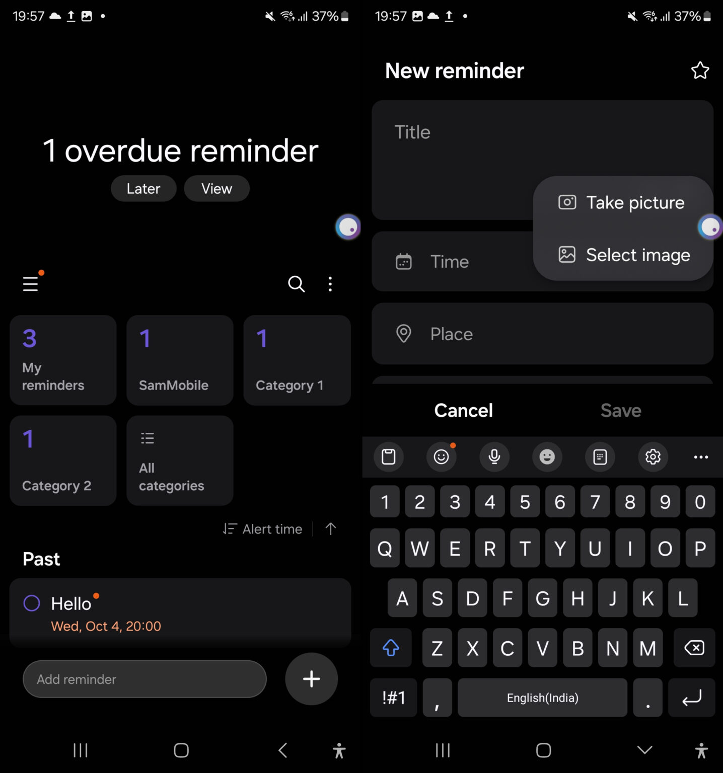 Samsung Reminder app's One UI 6 features added in latest update - SamMobile