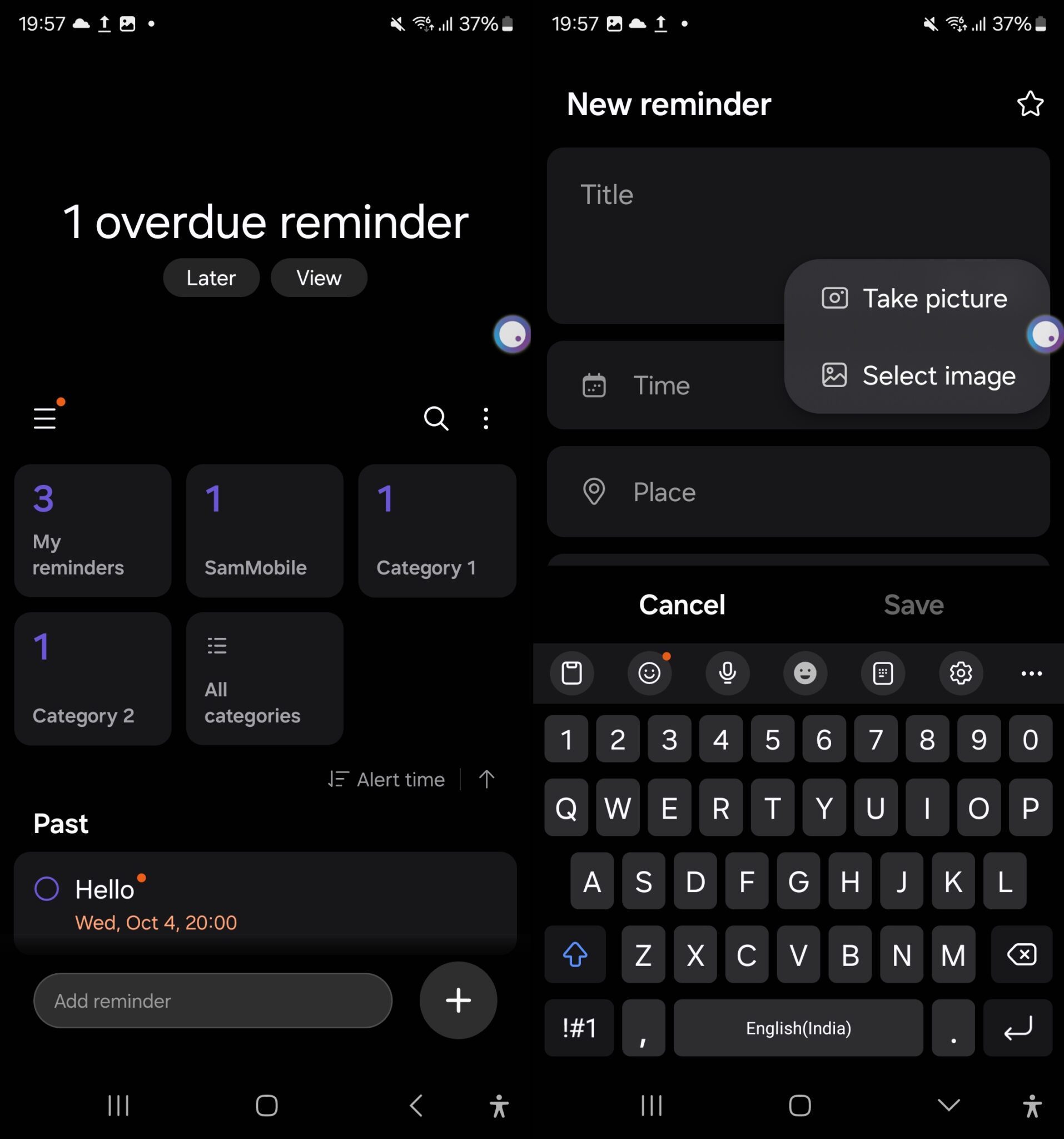 Samsung Reminder app's One UI 6 features added in latest update - SamMobile
