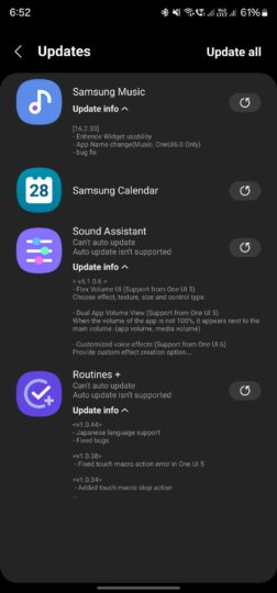 Samsung updates Sound Assistant and Routines+ apps with new features ...