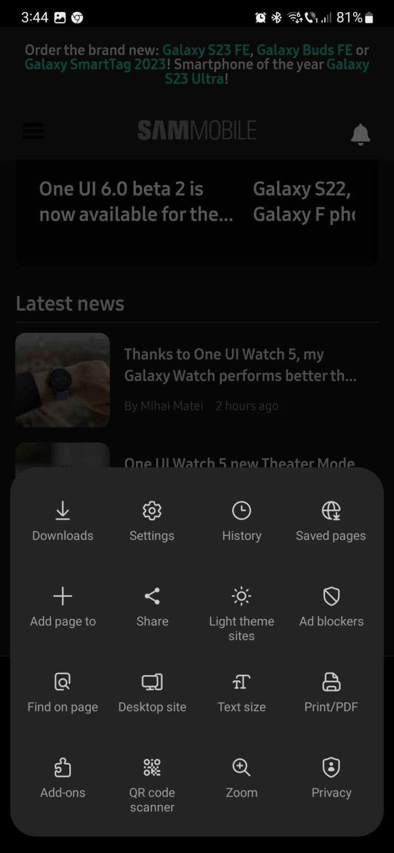Samsung Internet Week: A browser that puts ad blockers at your ...