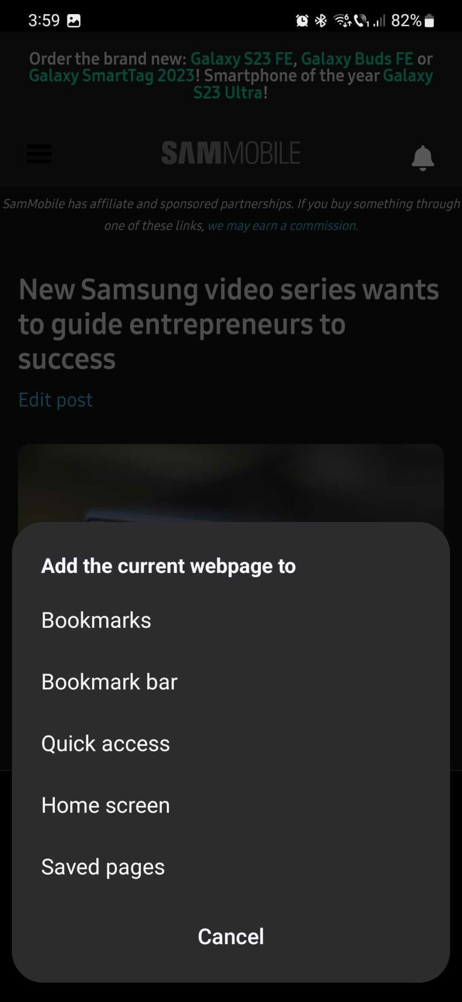 Samsung Internet Week: Browsing the web offline - SamMobile