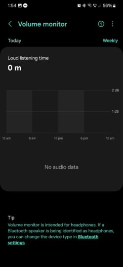 Screen time and loud volume monitors return to form in One UI 6.0 ...
