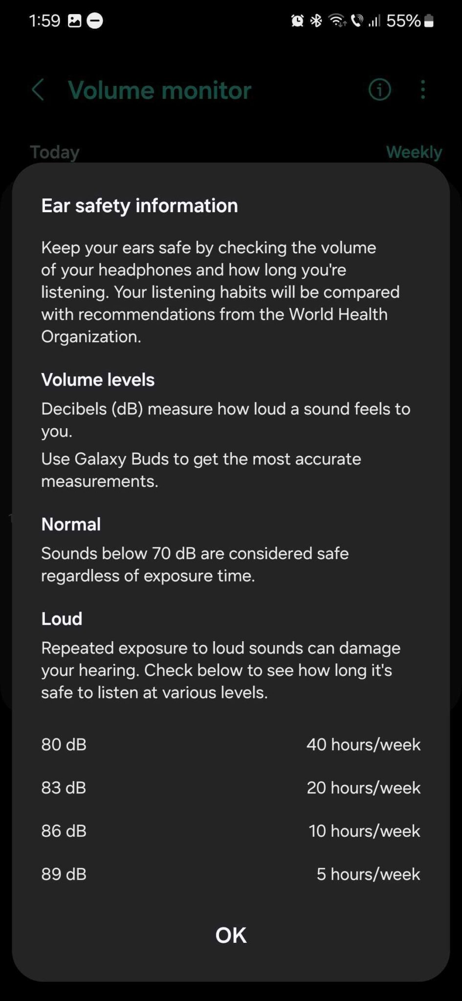 Screen time and loud volume monitors return to form in One UI 6.0 ...